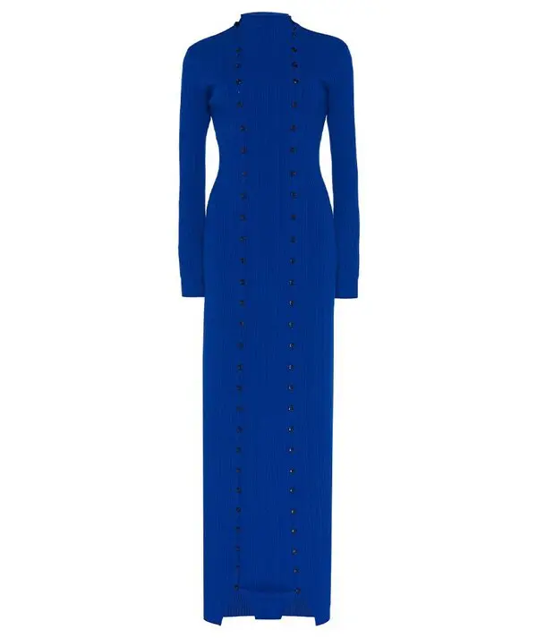 Jacquemus Button-accented Knit Midi Dress