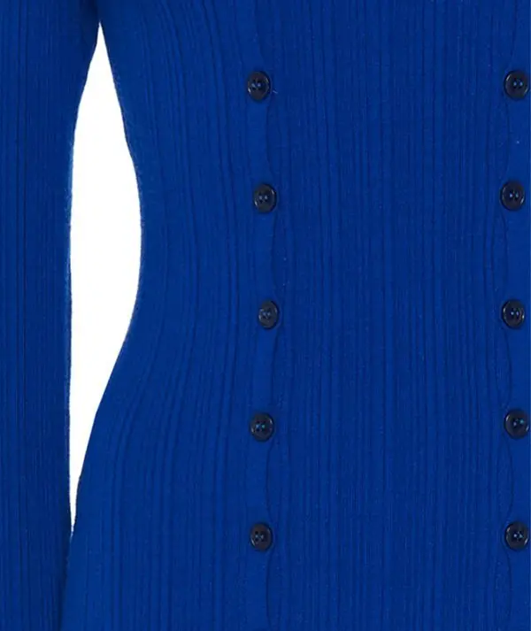 Jacquemus Button-accented Knit Midi Dress