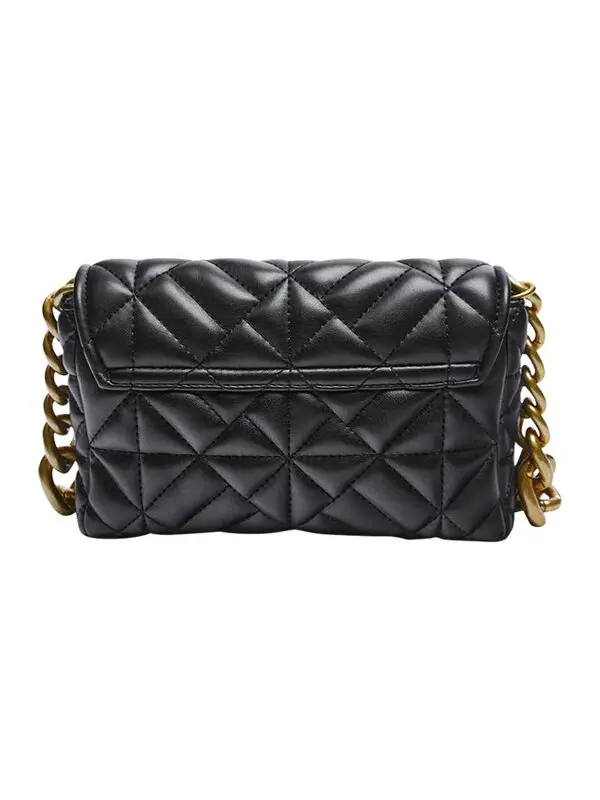 Zara Quilted Chain Strap Shoulder Bag
