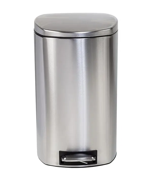 HONEY-CAN-DO 50-liter Soft-close Stainless Steel Trash Can