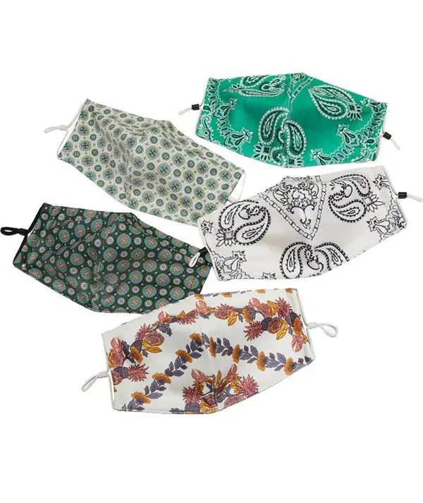 Tory Burch Printed Face Mask, Set Of 5