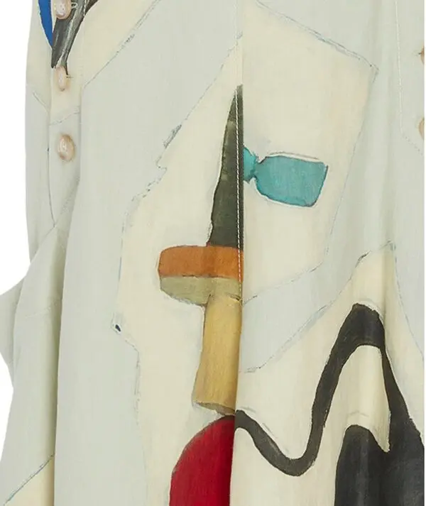 Jacquemus Button-accented Abstract-print Dress