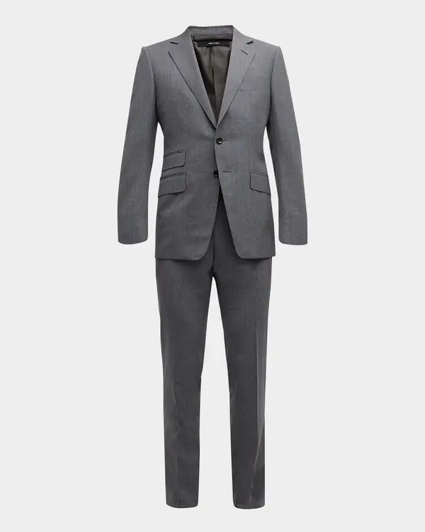 TOM FORD O'connor Solid Wool Suit - Dark Grey Solid