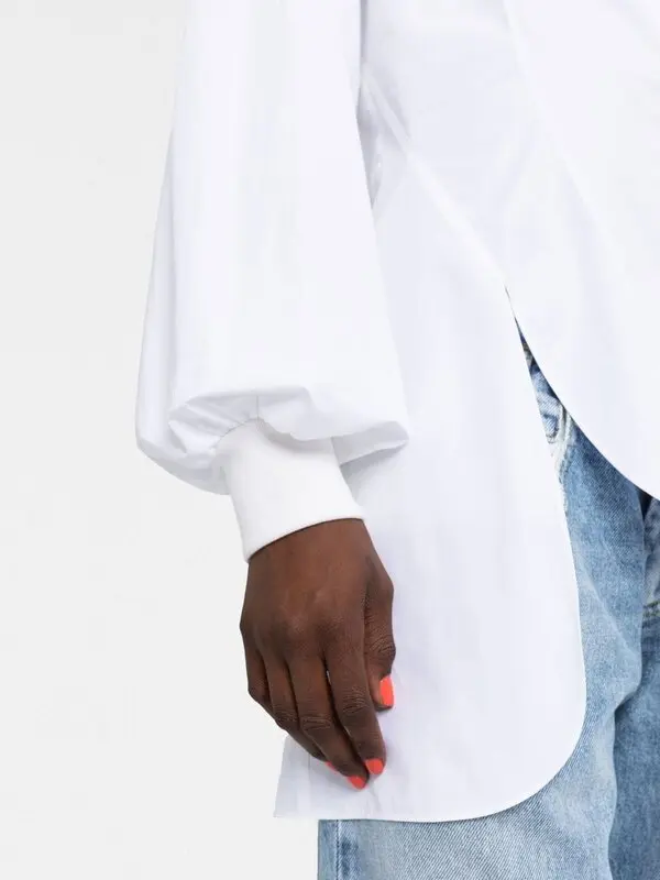 Alexander McQueen Cotton Wrap Shirt