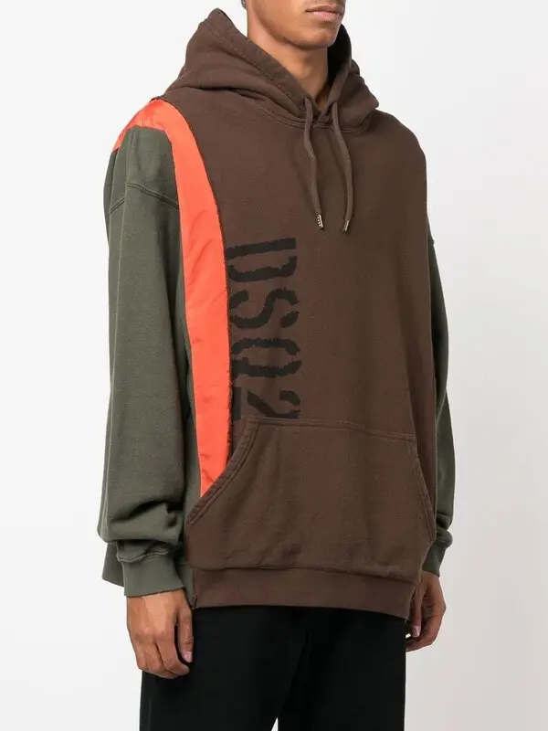 Dsquared2 Colour-blocked Logo-print Hoodie