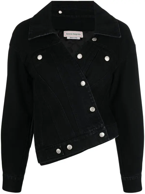 Alexander McQueen Asymmetrical Denim Jacket