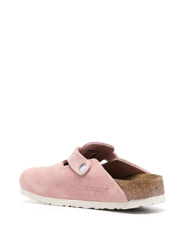 BIRKENSTOCK Suede-leather Clogs - Pink
