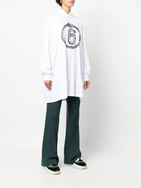 MAISON MARGIELA Logo Oversized Hoodie