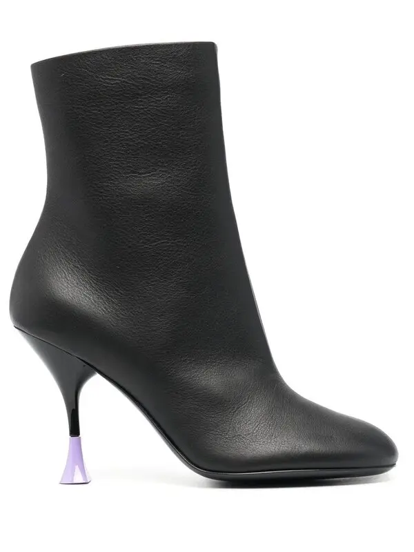 3JUIN 95mm Leather Ankle Boots
