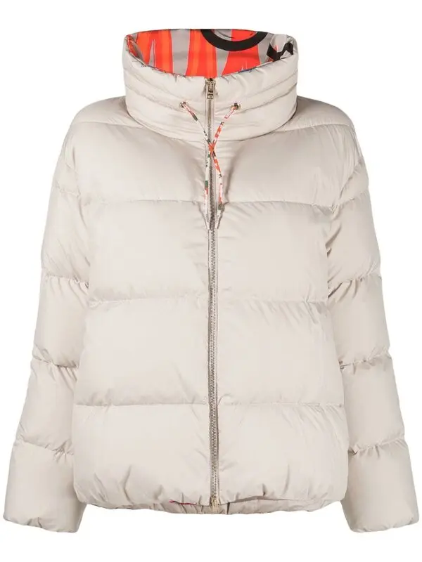 Herno Globe Oversize Padded Bomber Jacket - Neutrals