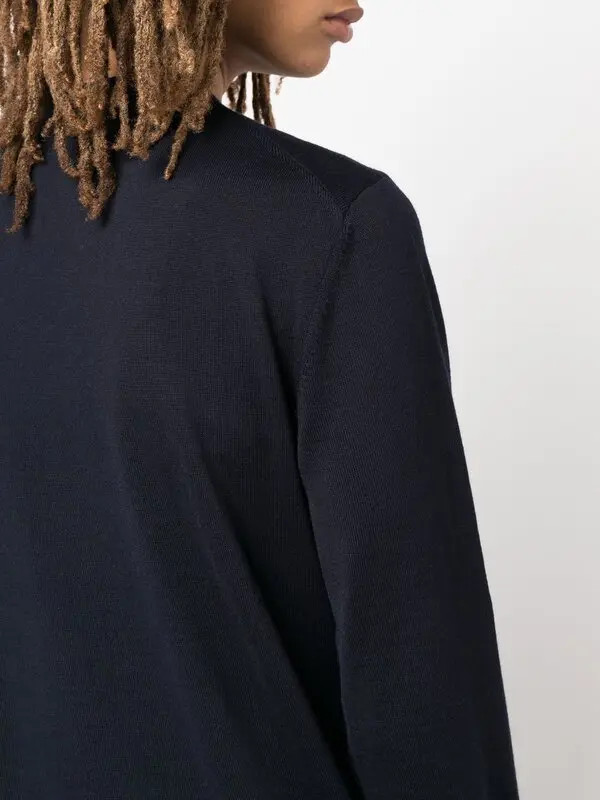 BOSS Crewneck Virgin Wool Jumper - Blue