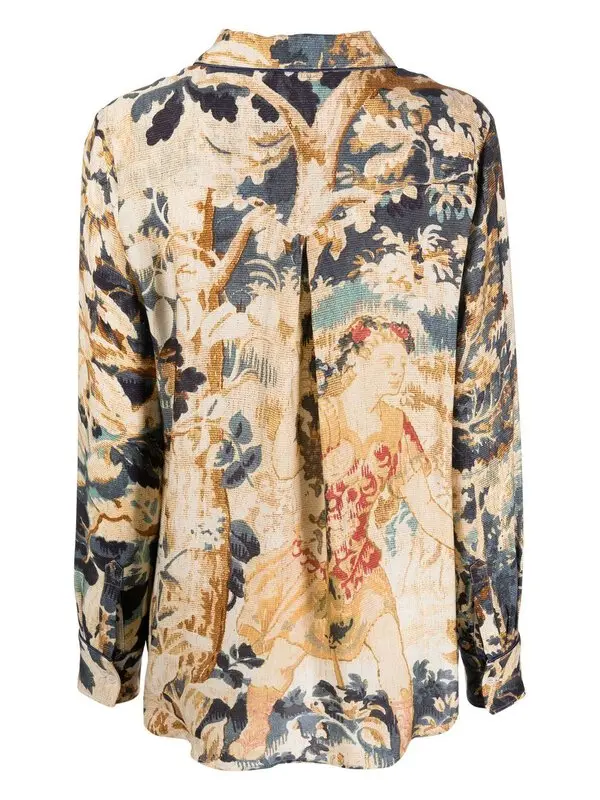 F.R.S FOR RESTLESS SLEEPERS Patterned Jacquard Shirt