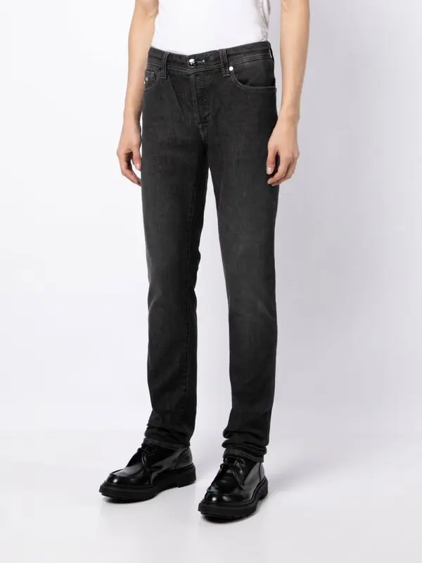 TRAMAROSSA Leonardo Slim-cut Mid-rise Jeans - Black