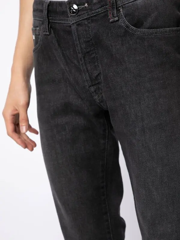 TRAMAROSSA Leonardo Slim-cut Mid-rise Jeans - Black
