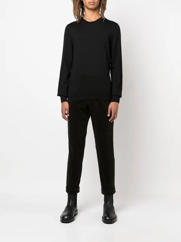 BOSS Crewneck Virgin Wool Jumper - Black