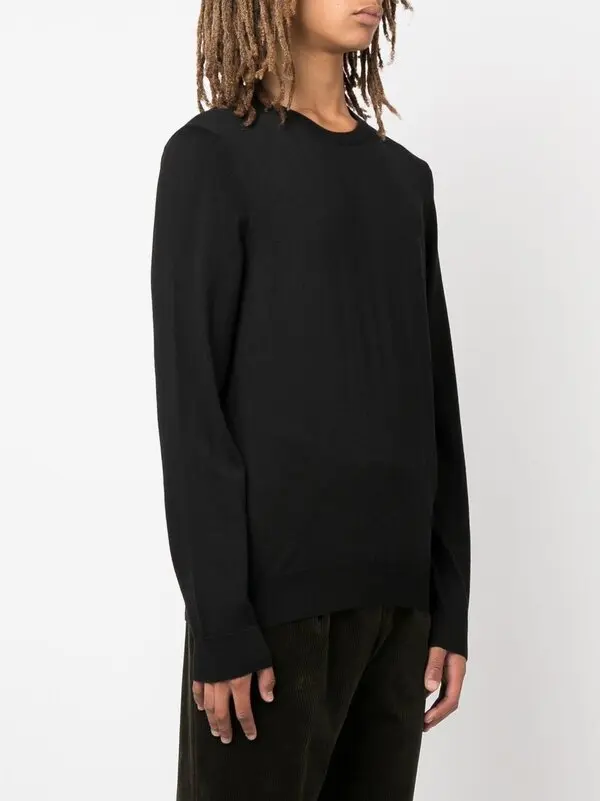 BOSS Crewneck Virgin Wool Jumper - Black