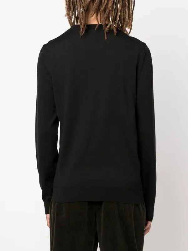 BOSS Crewneck Virgin Wool Jumper - Black