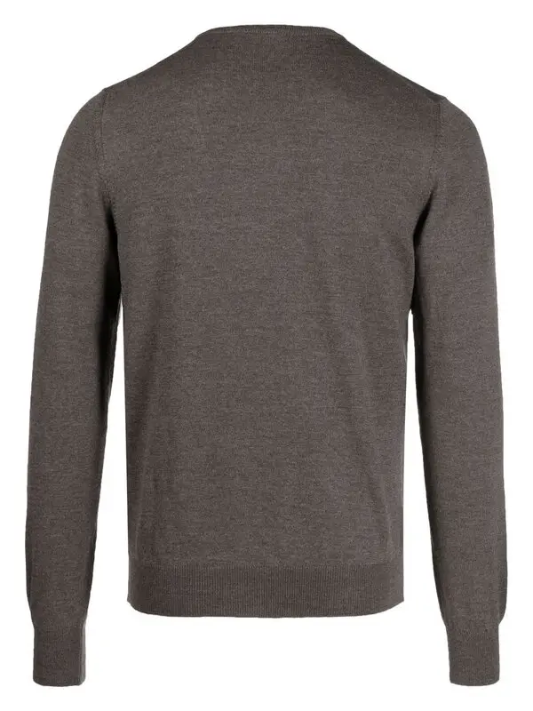 BARBA NAPOLI Crew-neck Knit Jumper - Grey