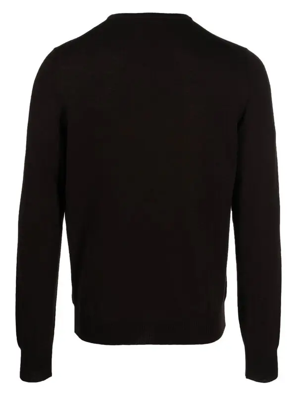 BARBA NAPOLI Crew-neck Knit Jumper - Brown