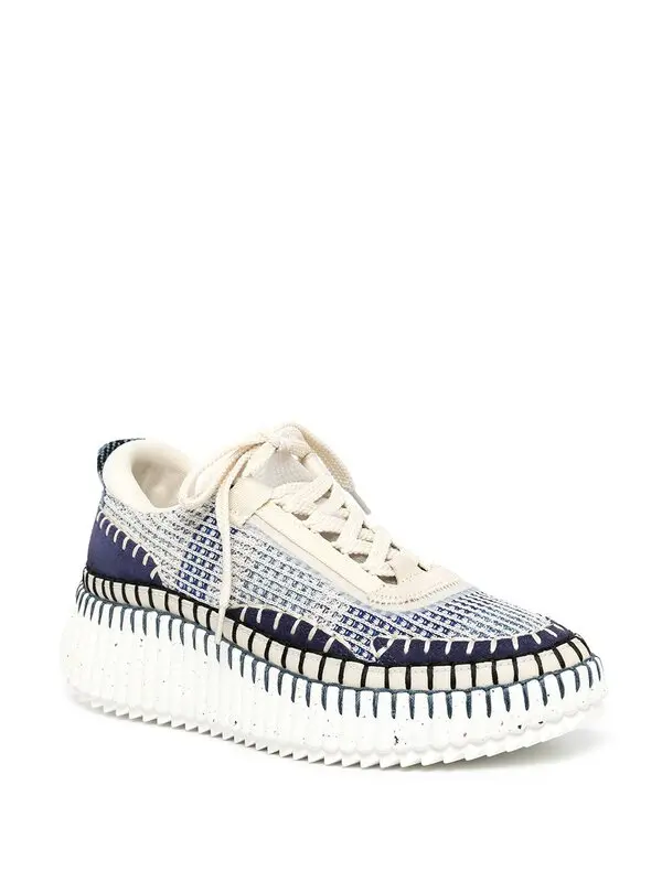 Chloé Nama Mesh Sneakers - White