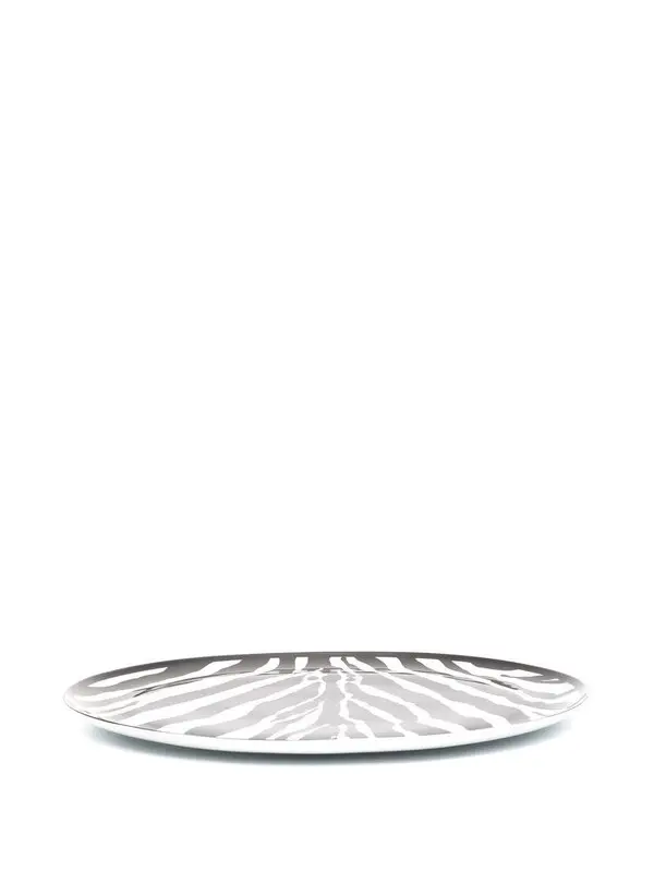 Dolce & Gabbana Zebra-print Oval Serving Plate
