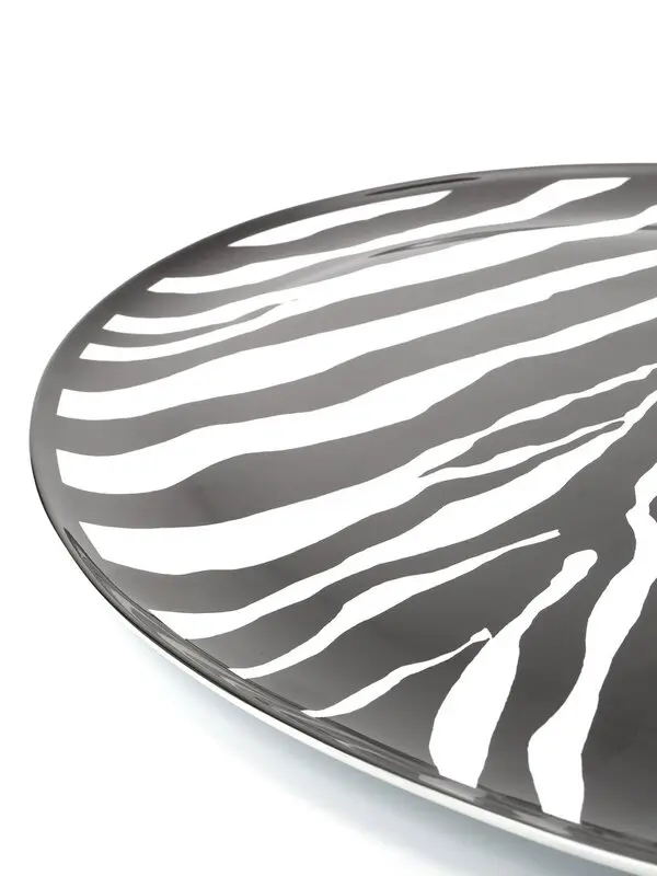 Dolce & Gabbana Zebra-print Oval Serving Plate
