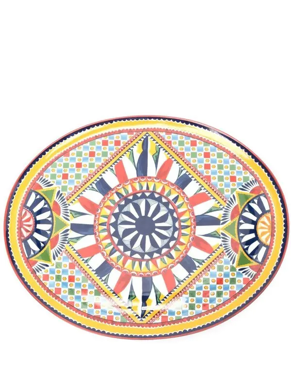 Dolce & Gabbana Carretto Siciliano Porcelain Platter - White