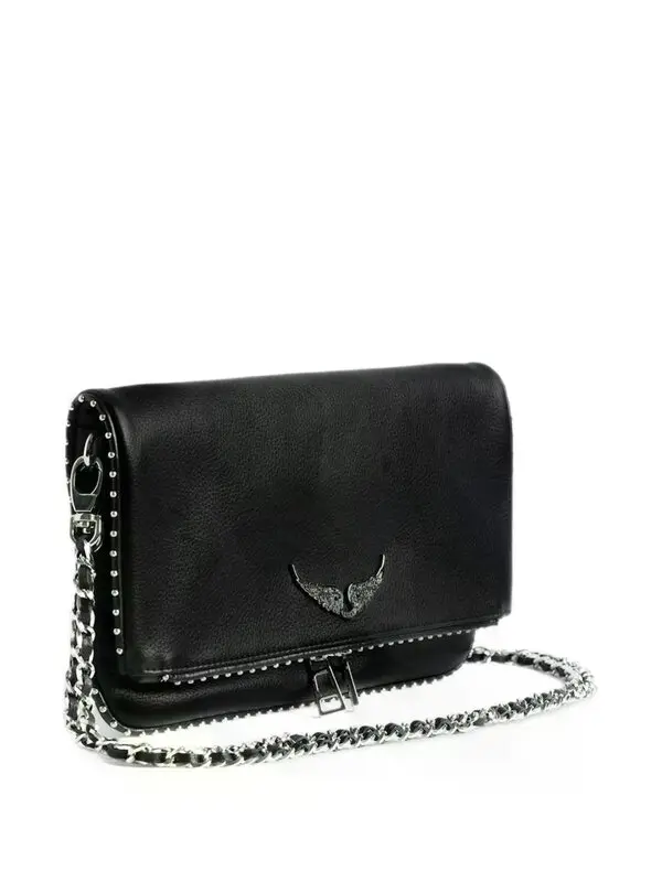 Zadig&Voltaire Rock Stud Shoulder Bag - Black