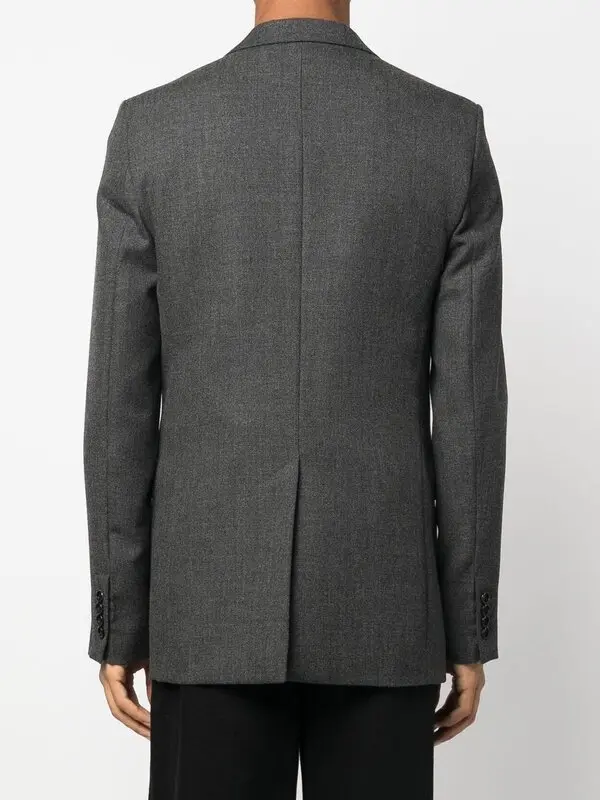 Ami Single-breasted Virgin Wool Blazer - Grey