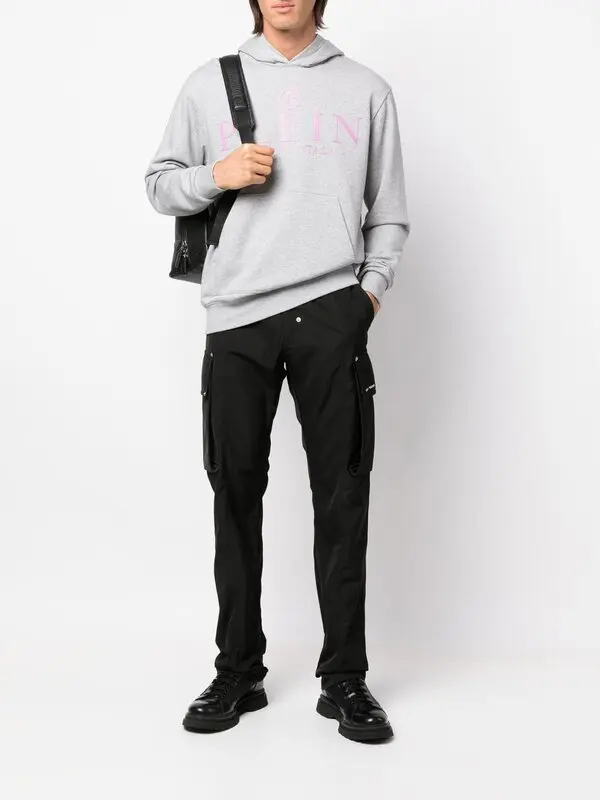 Philipp Plein Logo-print Long-sleeve Sweatshirt - Grey