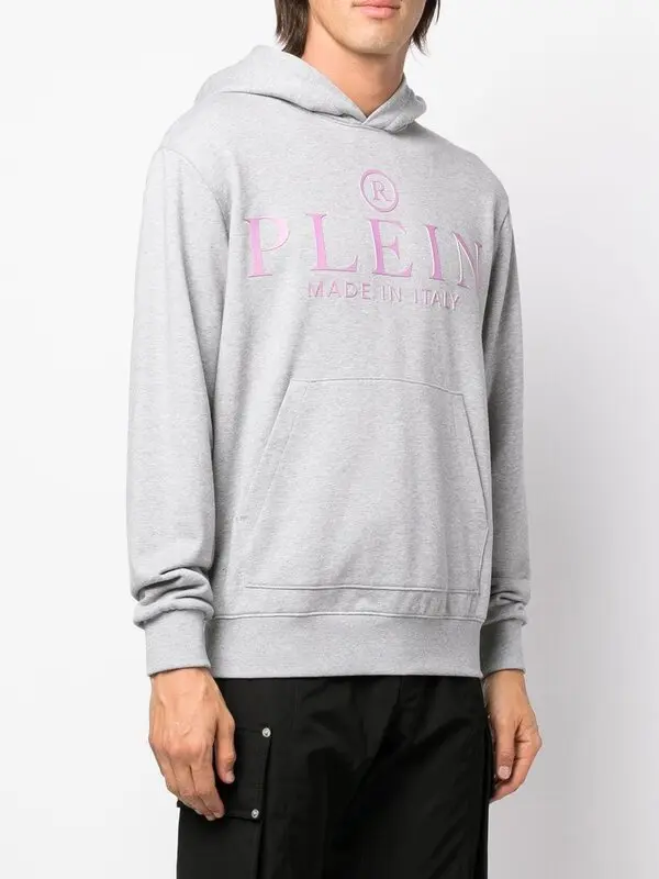 Philipp Plein Logo-print Long-sleeve Sweatshirt - Grey
