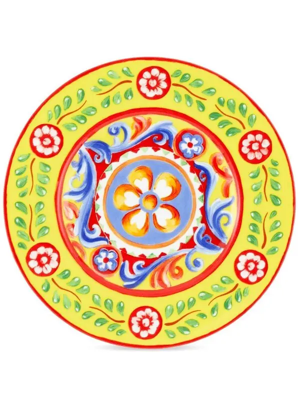 Dolce & Gabbana Carretto Sicilano Set-of-two Dessert Plates - Yellow