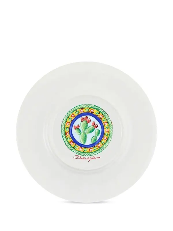Dolce & Gabbana 2 Piece Fine Porcelain Dessert Plate Set