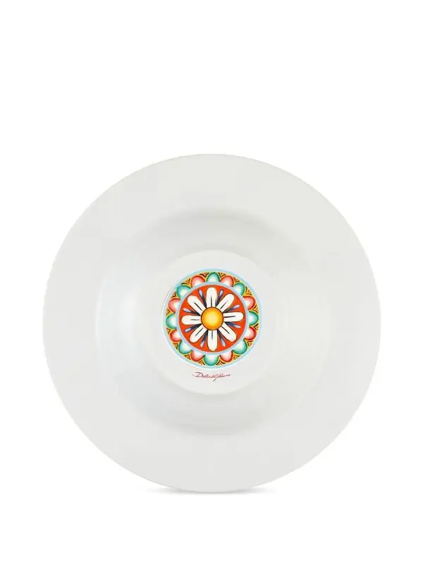 Dolce & Gabbana 2 Piece Fine Porcelain Soup Plate Set