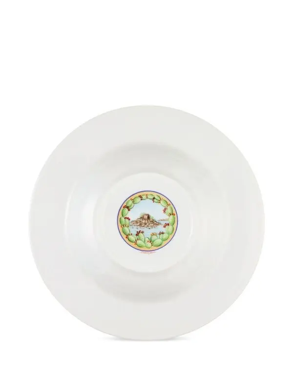 Dolce & Gabbana 2 Piece Fine Porcelain Soup Plate Set