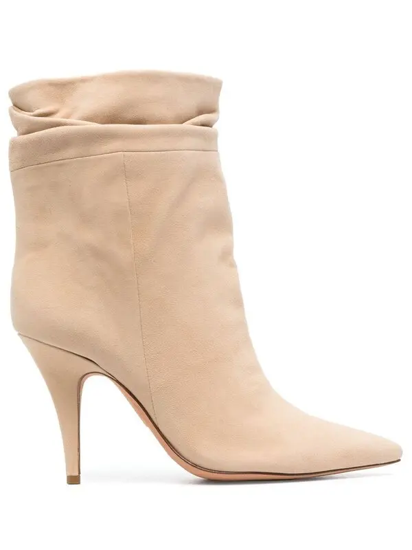 ALEXANDRE BIRMAN Gathered Leather Boots