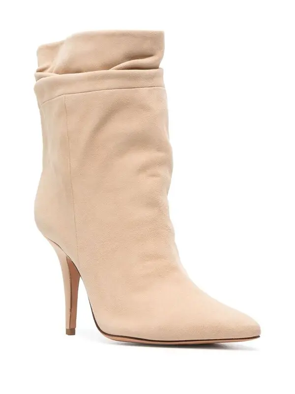 ALEXANDRE BIRMAN Gathered Leather Boots