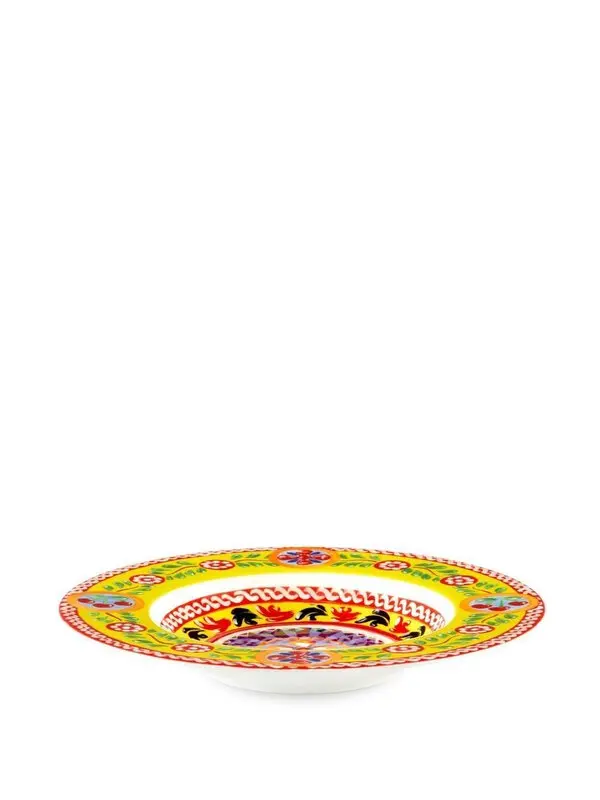 Dolce & Gabbana 2 Piece Fine Porcelain Soup Plate Set