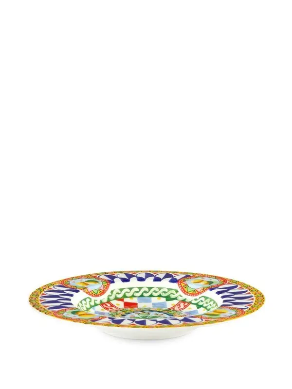 Dolce & Gabbana 2 Piece Fine Porcelain Soup Plate Set