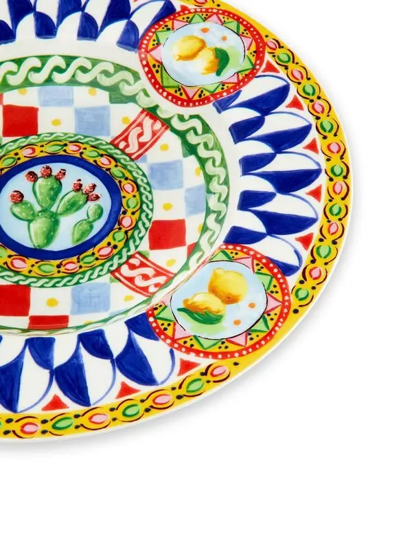 Dolce & Gabbana 2 Piece Fine Porcelain Soup Plate Set