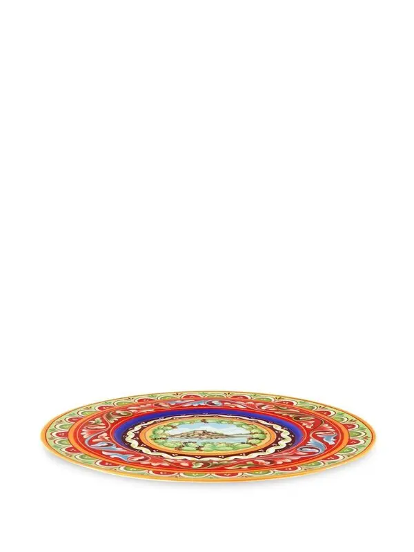 Dolce & Gabbana Porcelain Charger Plate - Red