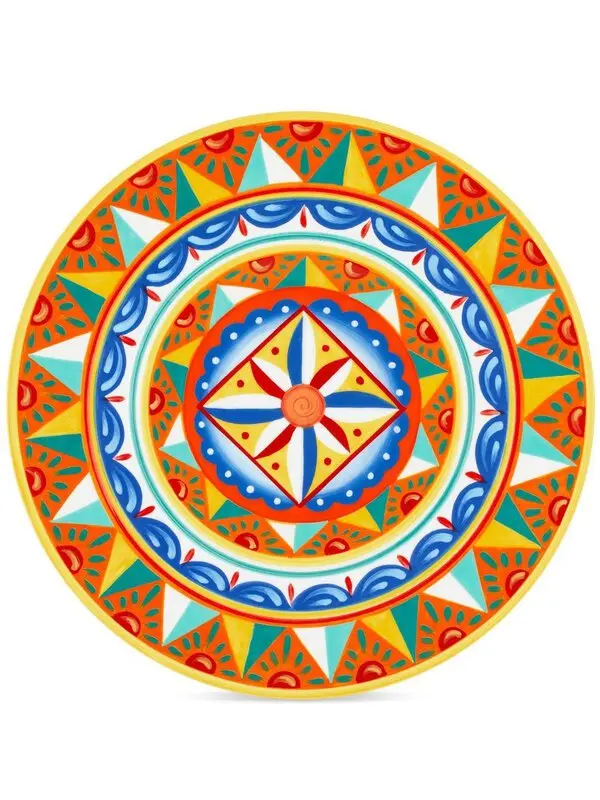 Dolce & Gabbana Porcelain Charger Plate - Orange