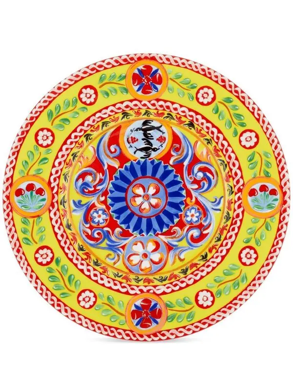 Dolce & Gabbana Porcelain Charger Plate - Yellow