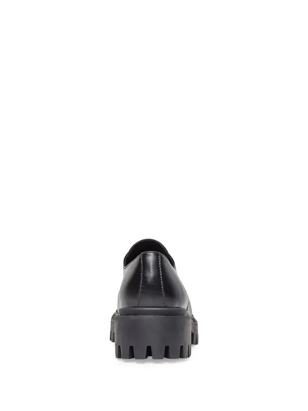 Balenciaga Sergent 20mm Leather Derby Shoes - Black | Editorialist
