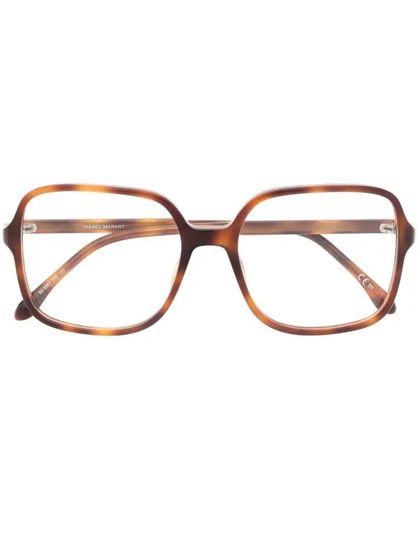 Isabel Marant Square Frame Glasses - Brown