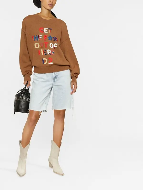 Dsquared2 Crochet-embellished Jumper