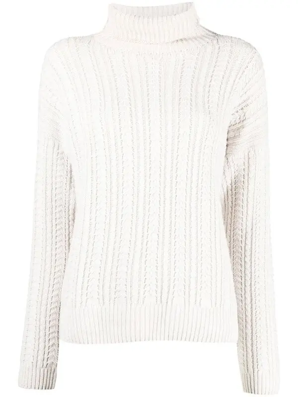 Eleventy Ribbed-knit Roll-neck Jumper