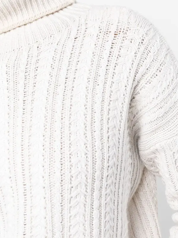 Eleventy Ribbed-knit Roll-neck Jumper
