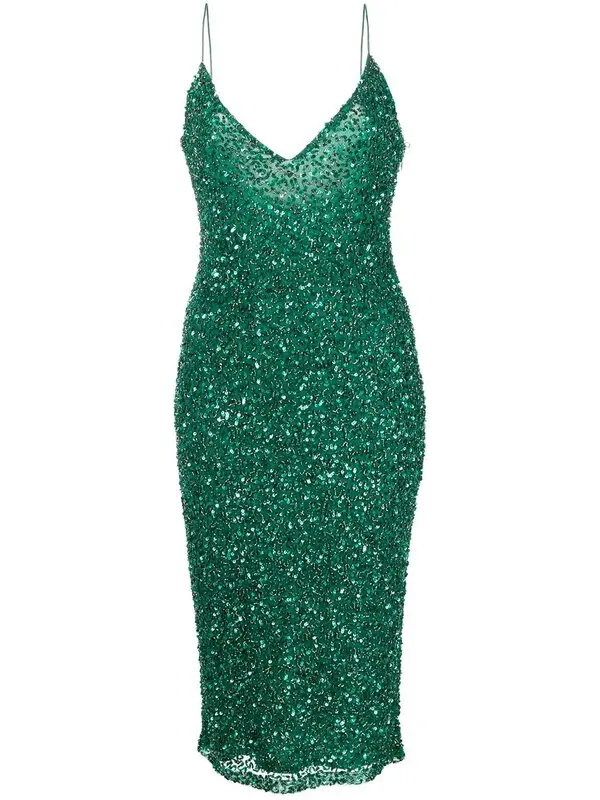 Retrofete Billie Sequin-embellished Midi Dress