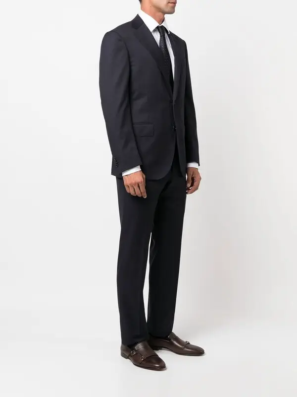 Corneliani Single-breasted Virgin-wool Suit - Blue